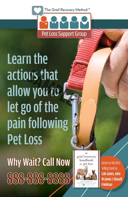 Pet Loss Two-Sided Flyer - The Grief Recovery Method